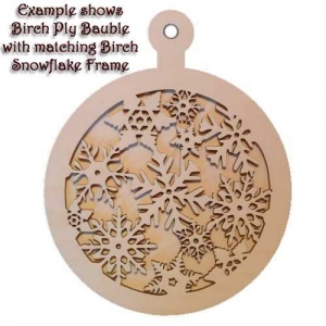 Giant Round Christmas Bauble MDF Wood Shape
